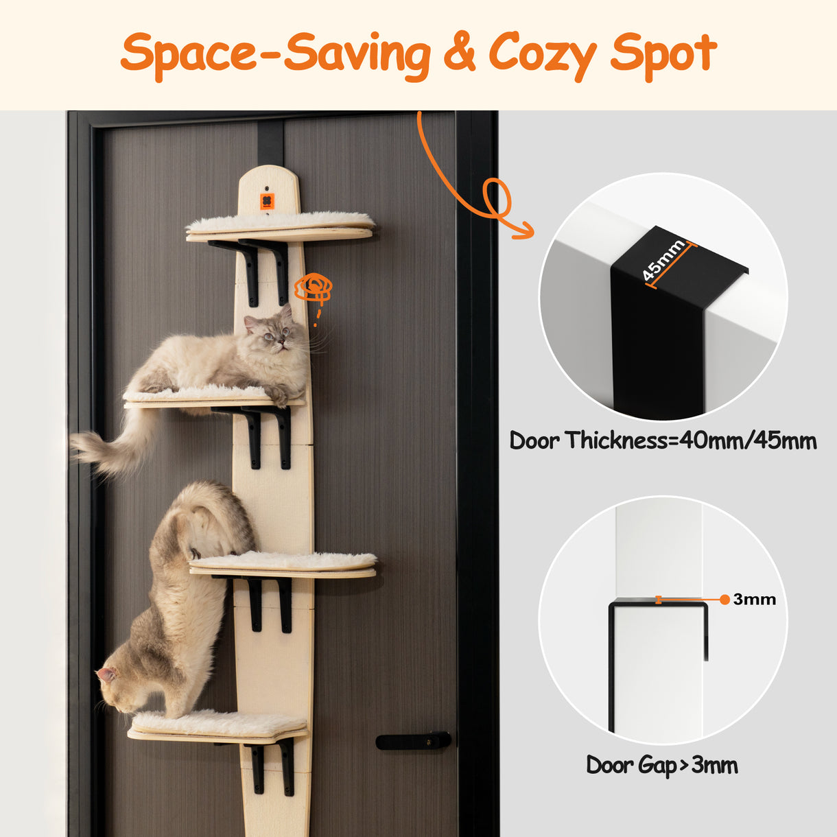Sherman Door Cat Tree Premium - MewooFun
